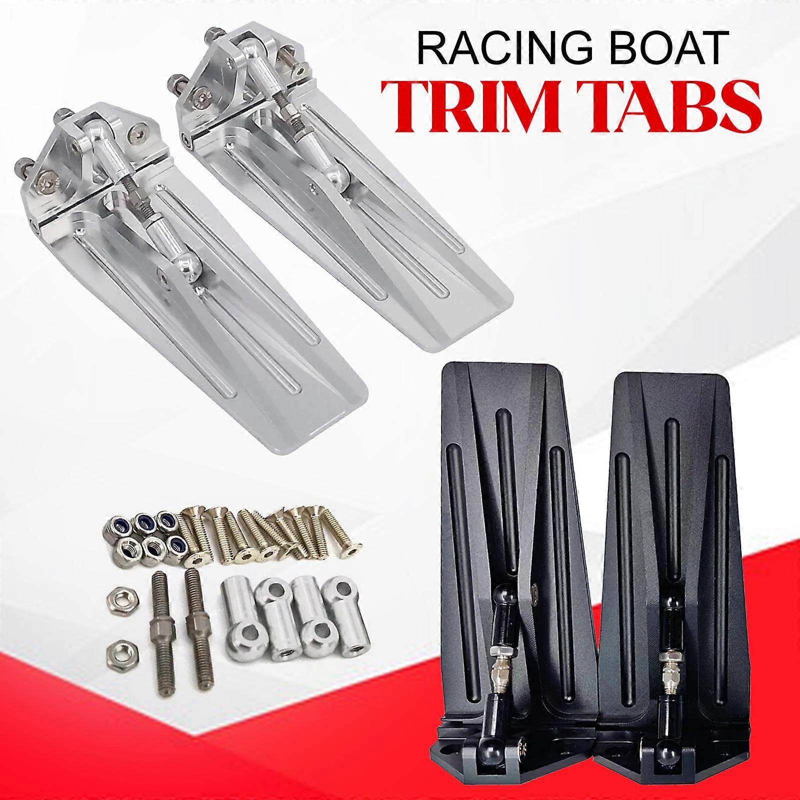 Racing Boat Trim Tabs Realistic Trim Flaps 90x38mm For RC Boat Speed ...