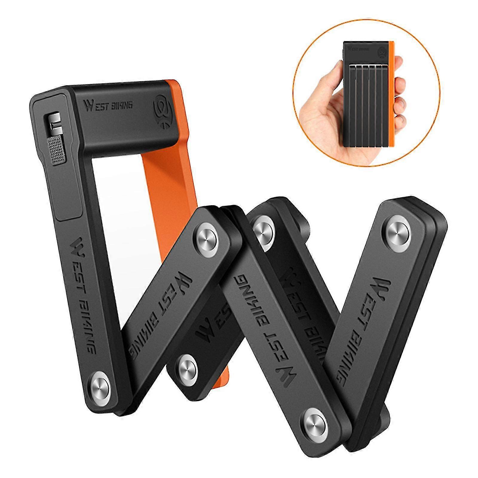 Compact Folding Bike Lock Anti Theft Security Bicycle Locks,super ...