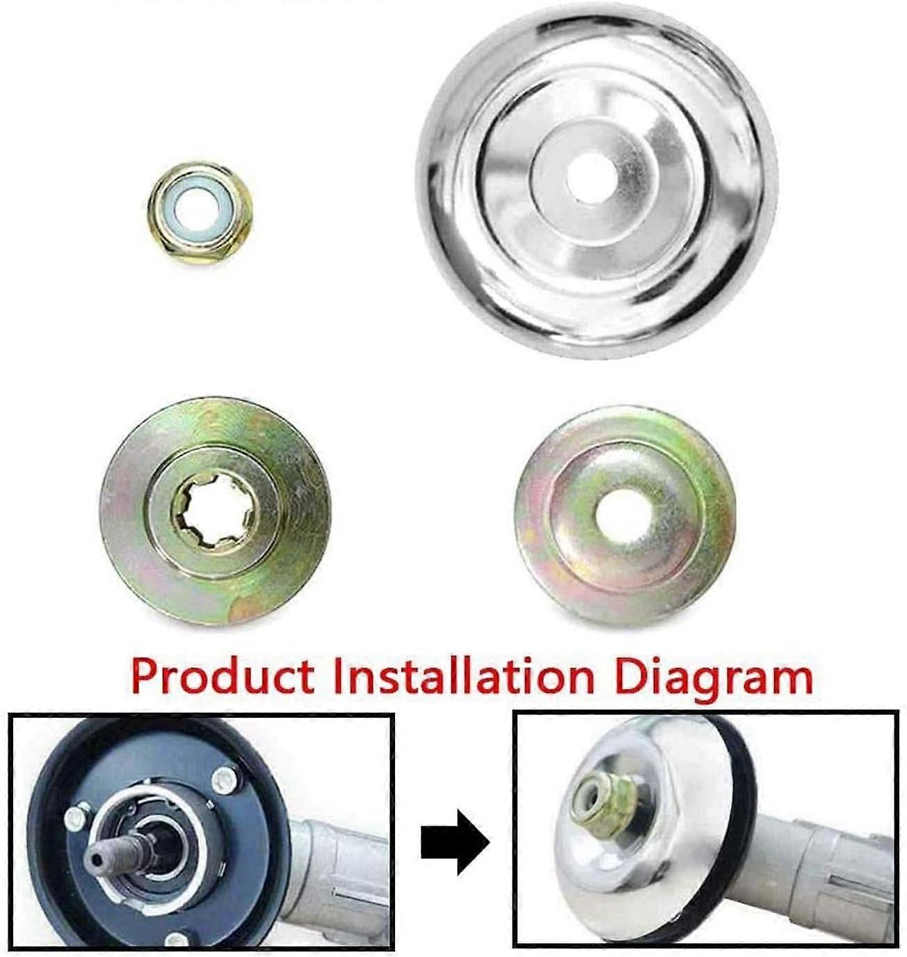 4 Piece Blade Nut Fixing Kit, Metal Lawn Mower Gearbox, Metal Lawn ...