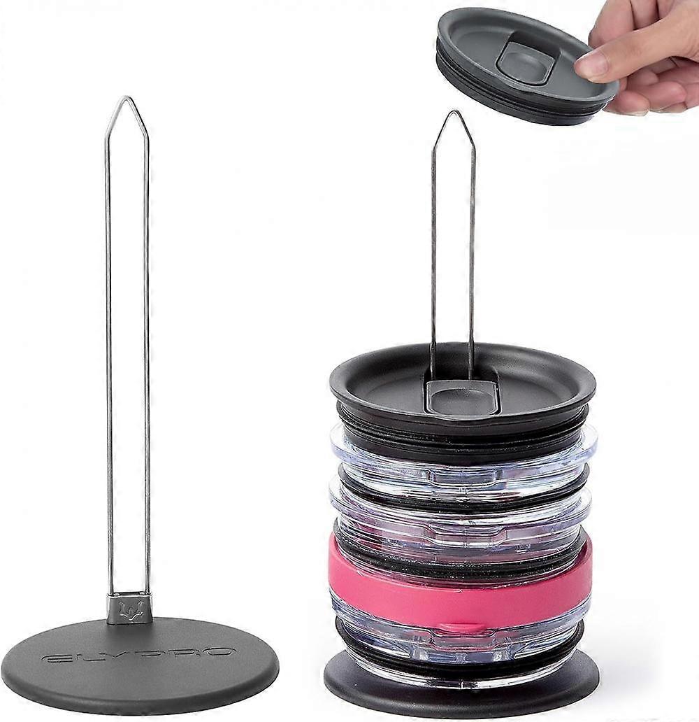 Detachable Cup Lid Organizer, Vertical Storage for 10 Lids and More ...