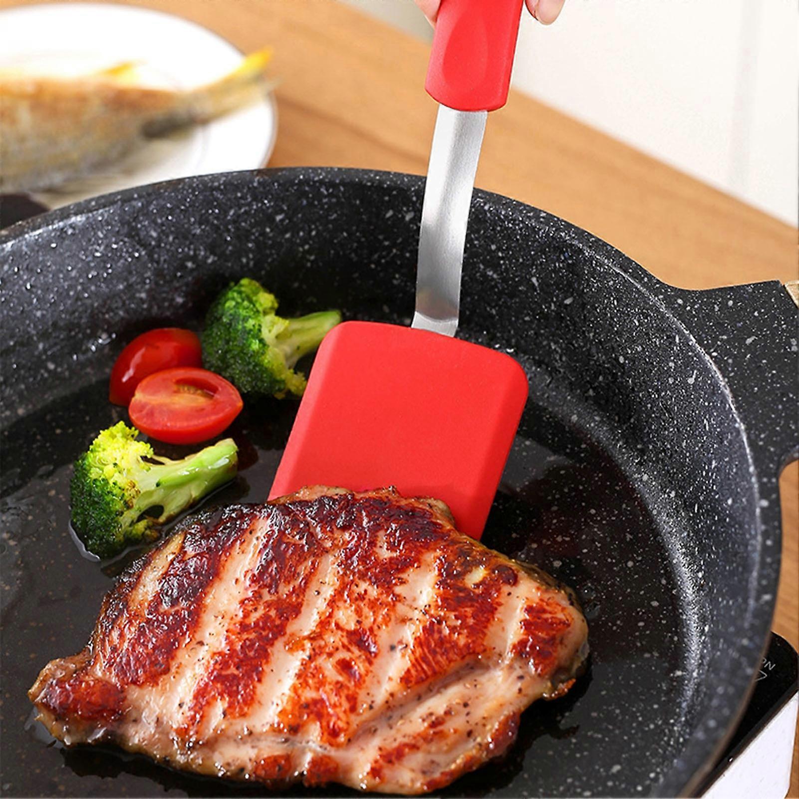 Silicone Cookie Spatula Turner Mini Brownie Spatula Heat-Resistant No ...