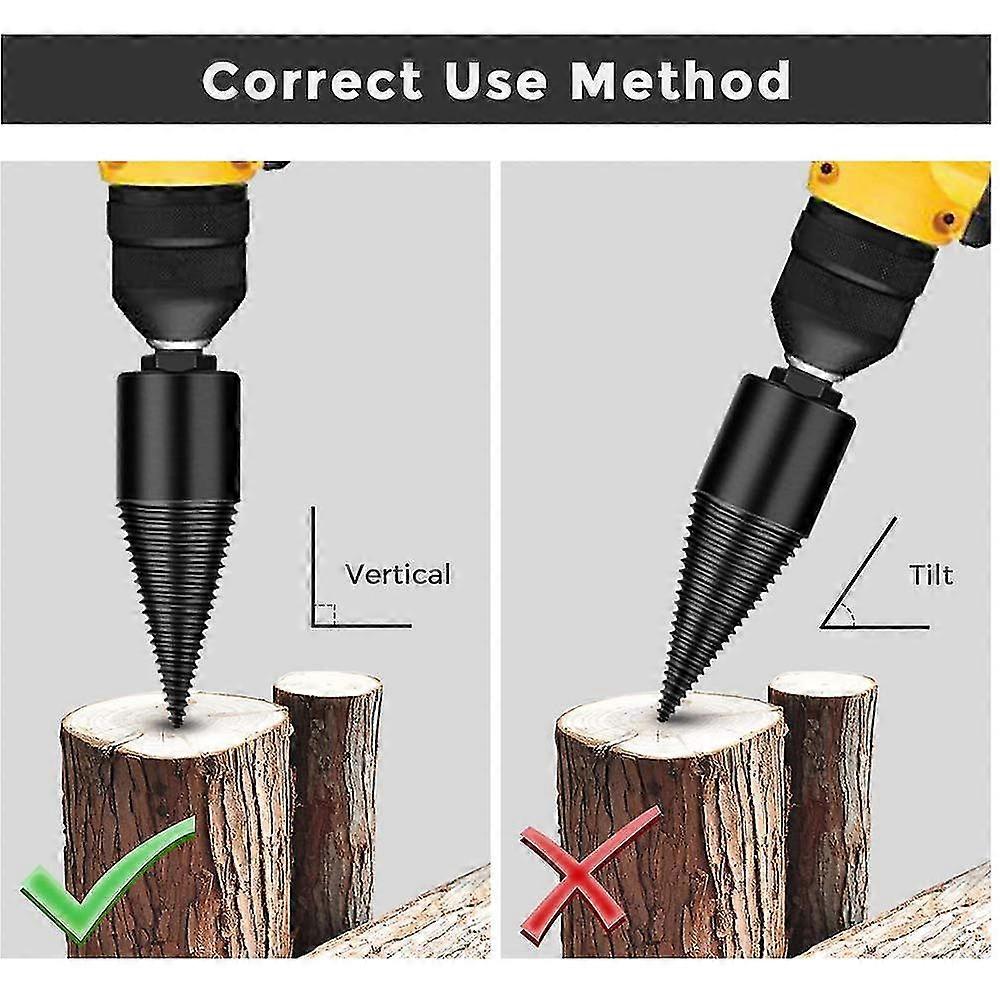 Wood Splitter Drill Bit Electric Drill Bits Chop Wood Splitting Tool ...