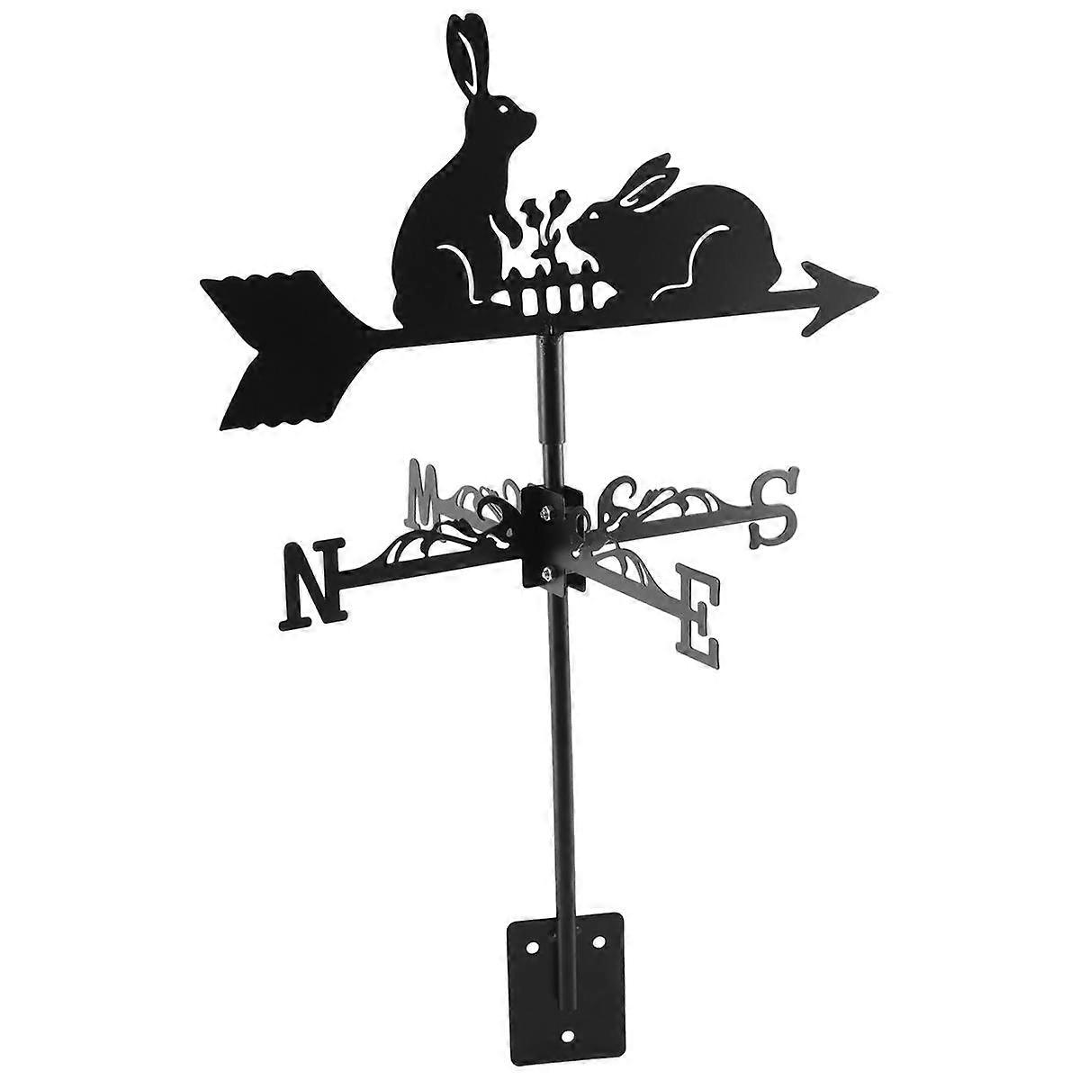Animal Iron Wind Vane, Rabbit Weather Vane, Roof Weather Vane Wind ...