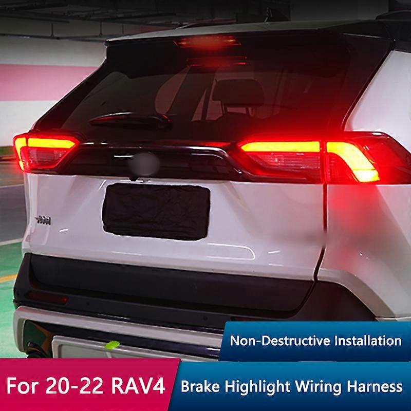 QHCP Car Taillight Brake Light Wiring Harness All Highlight Rear Ended ...
