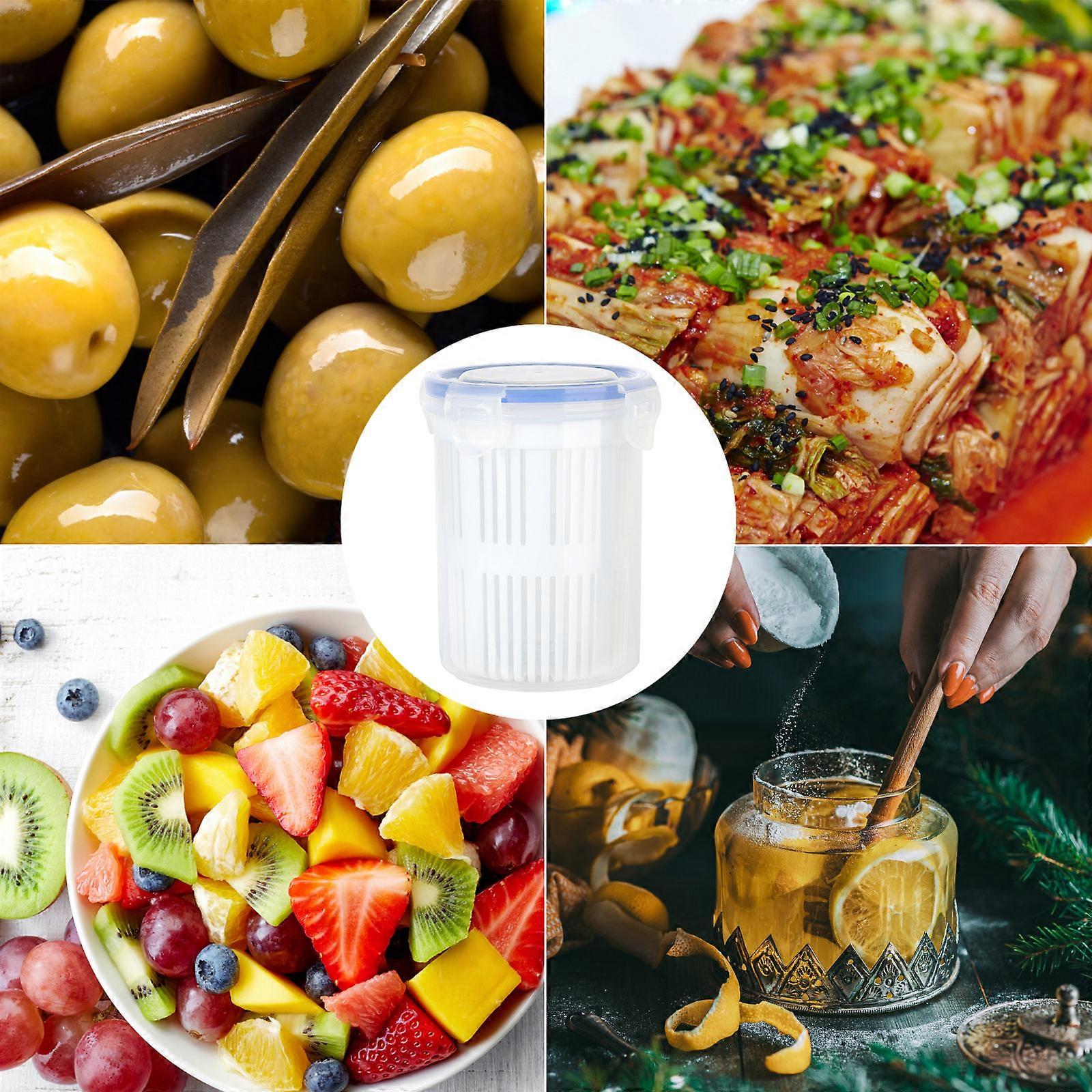 Pickle Jar Pickle container with strainer Pickle Holder Keeper Lifter ...