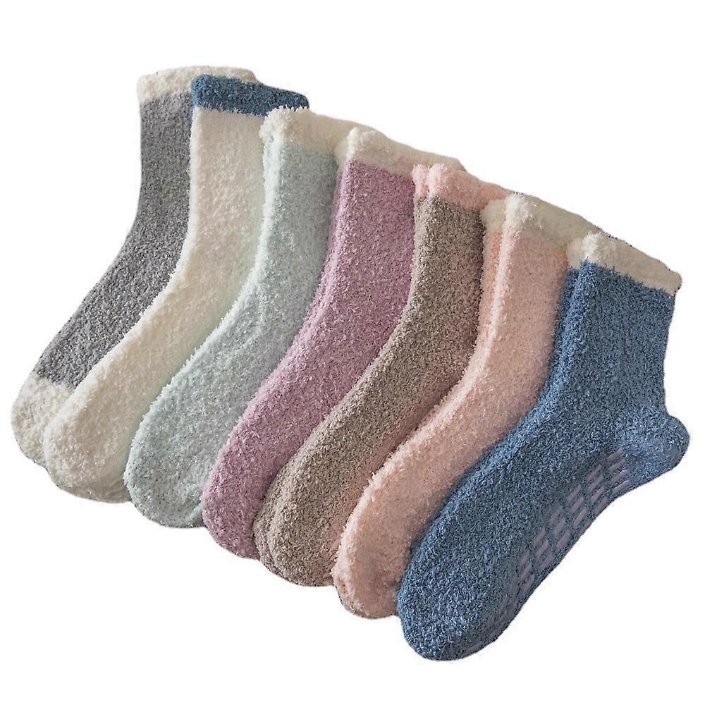 4 Pairs Women's Non-Slip Fleece Thermal Winter Warm Socks - Perfect ...