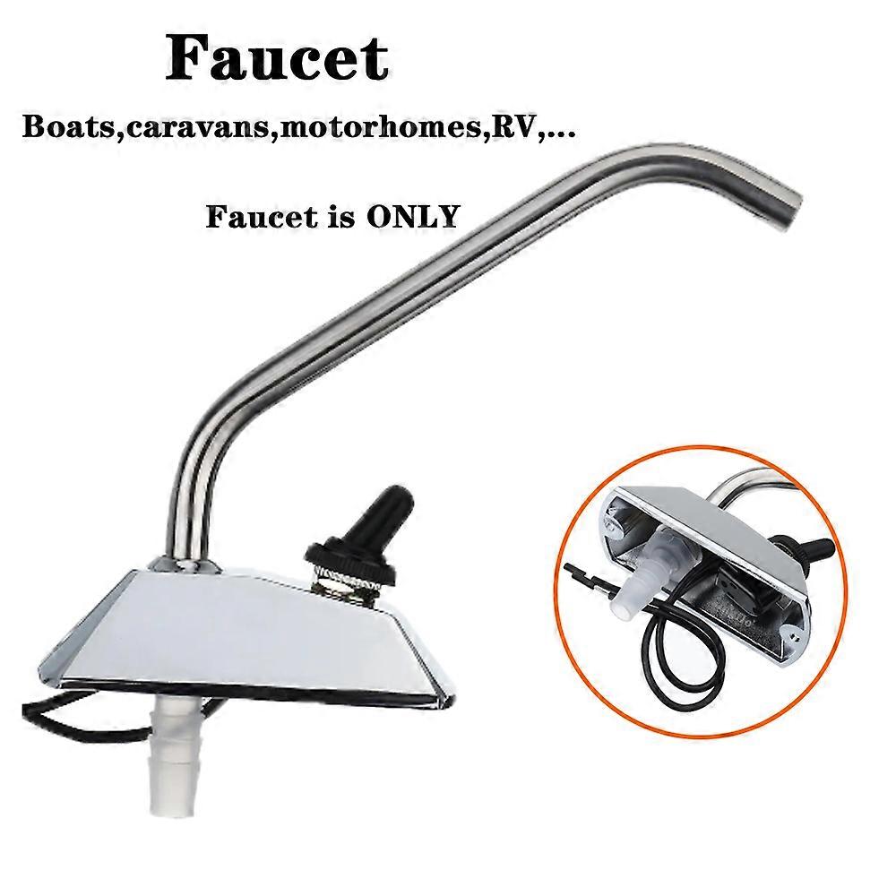 12V RV Marine Faucet Full 360 Degree Rotation Spin Tap for Boat Caravan ...