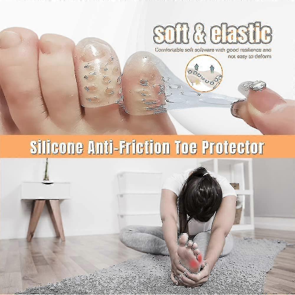 Silicone Anti-friction Toe Protector, 30/60 Pcs Silicone Breathable Toe ...