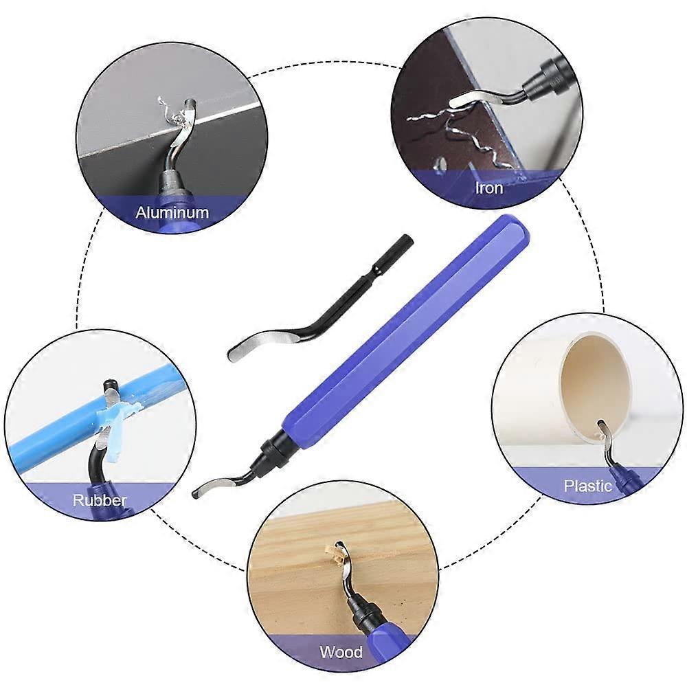 Manual Deburring Tool, 1 Metal Handle + 1 BS1010 HSS Blades 360 ...