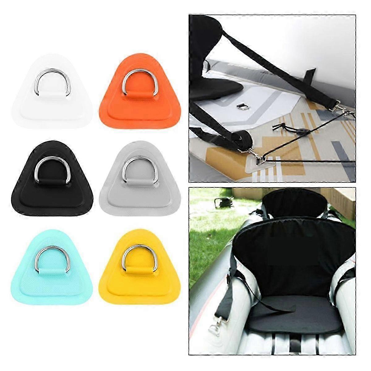6pcs D-ring Patch For Inflatable Boat Kayak Dinghy Sup, D-ring Pvc ...