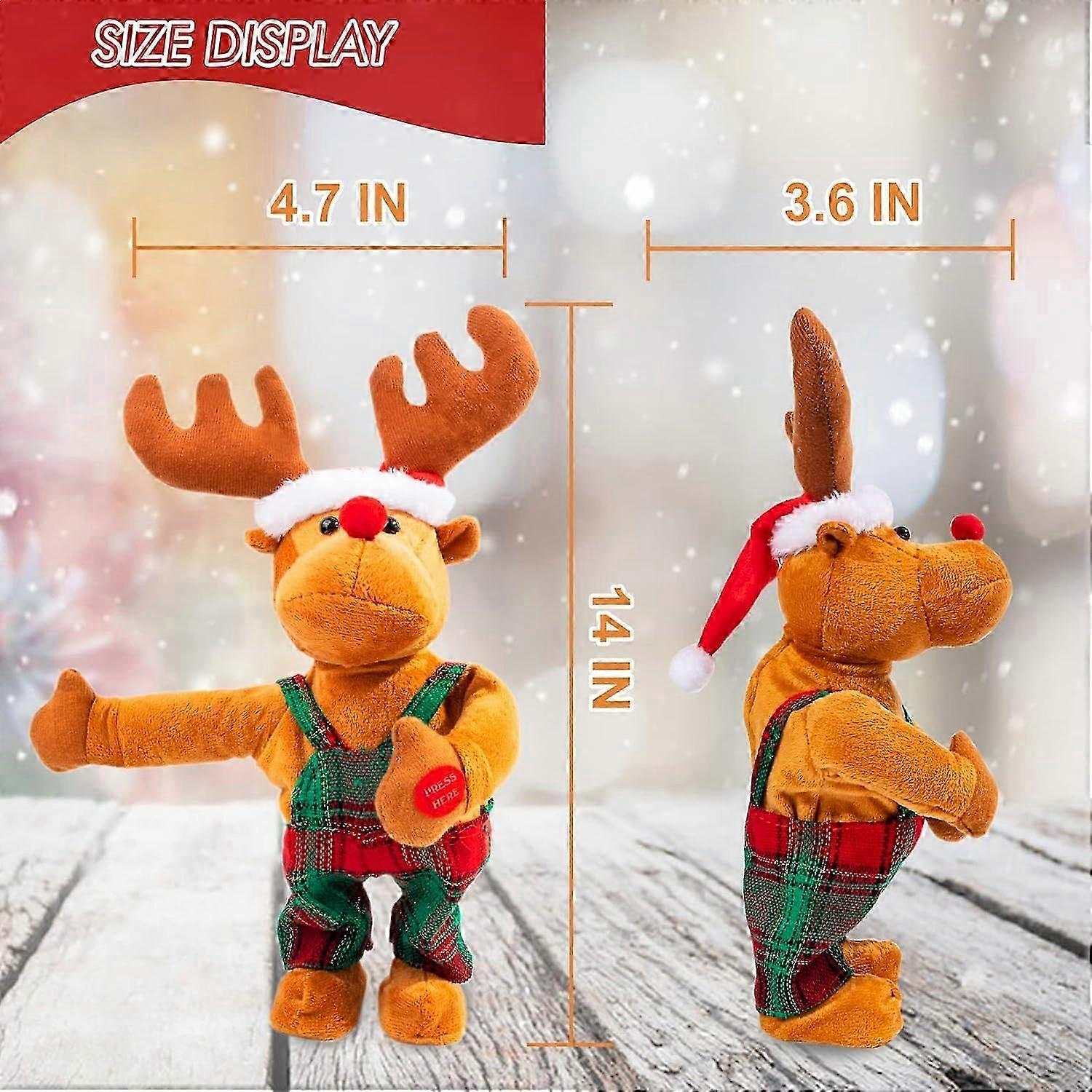 Twerking Rudolph The Red-nosed Reindeer Animated Plush Toy Christmas ...