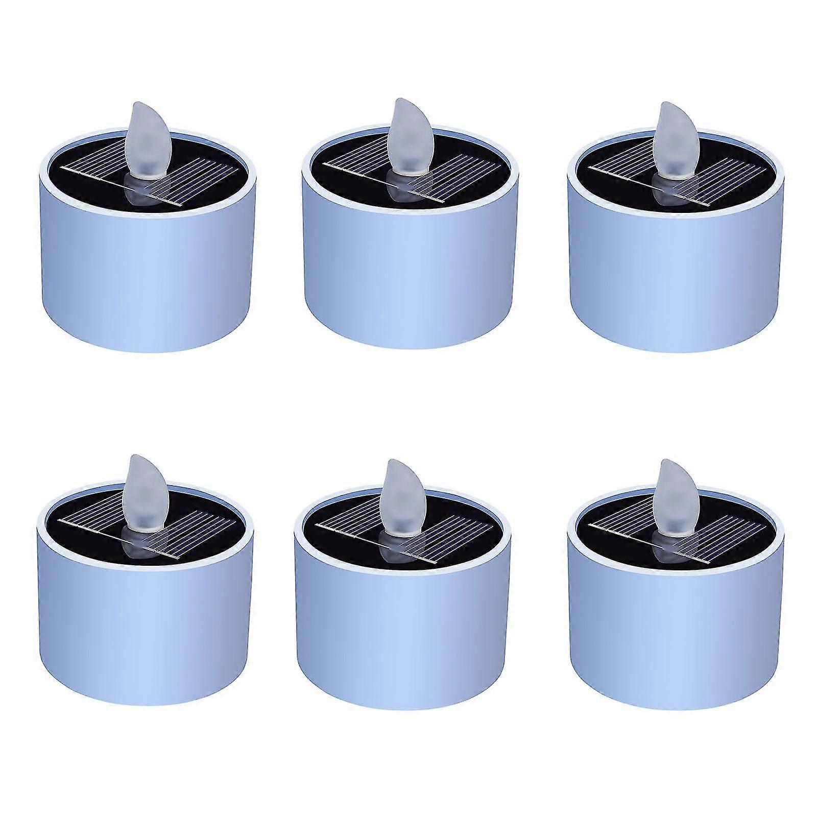 Solar Tea Lights for Outdoors, Pack of 6 Solar Candles, Outdoor ...