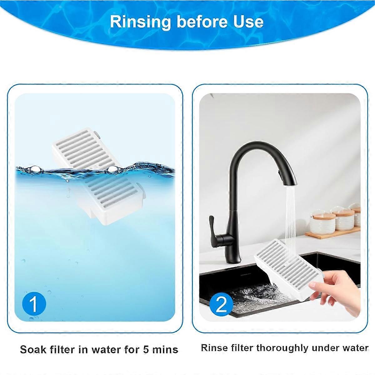 T-Shaped Filters Replacement Pet Water Fountain Filter Refill 6PCS ...