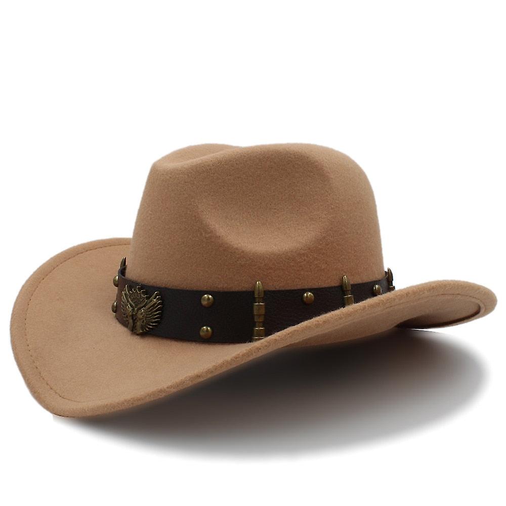 Fashion Men Wool Western Cowboy Cap | Fruugo DK