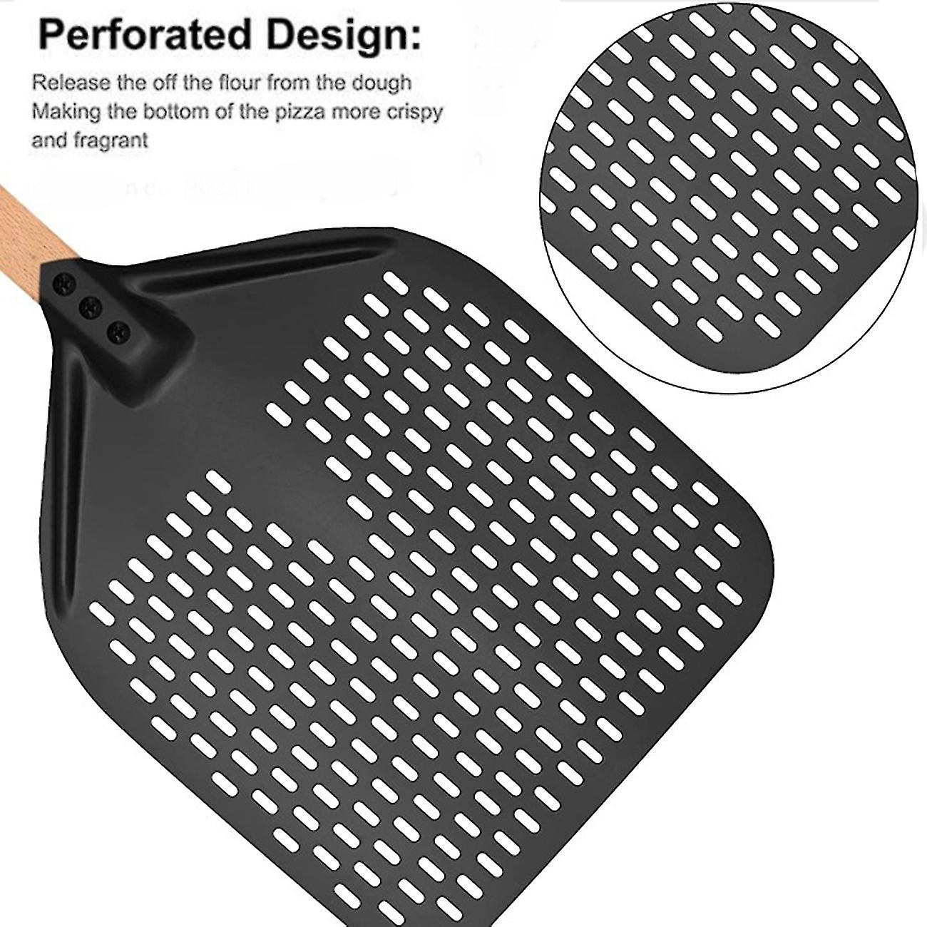 Pizza ,perforated Pizza Shovel,rectangular Pizza Turning Spatula With ...