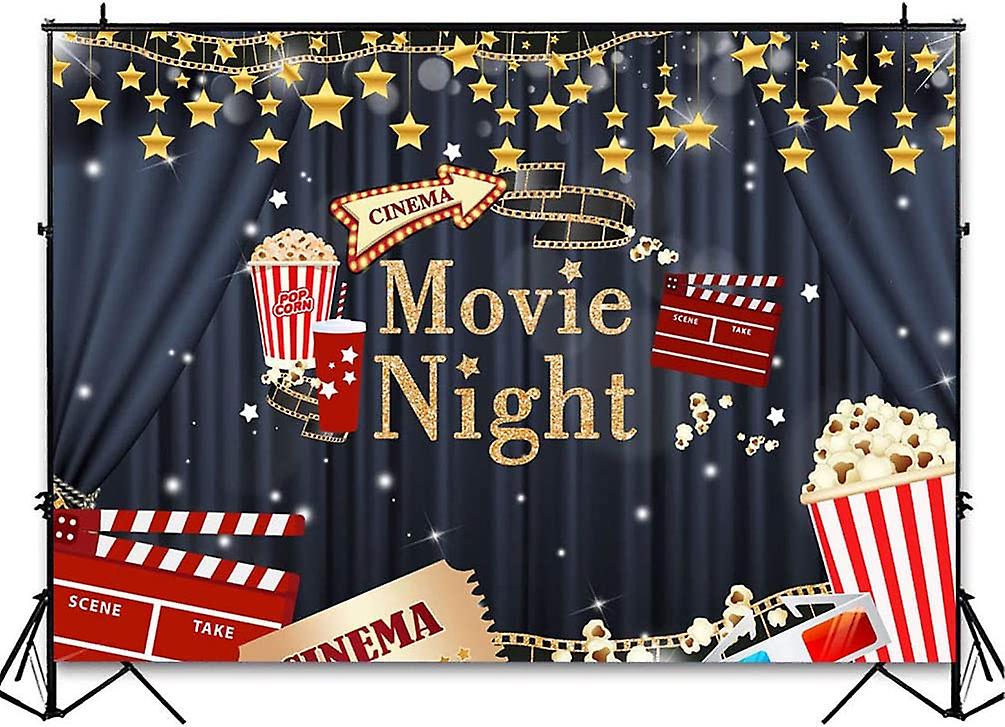 Cinema Movie Night Backdrop Drive In Movie Night Theme Birthday Party ...