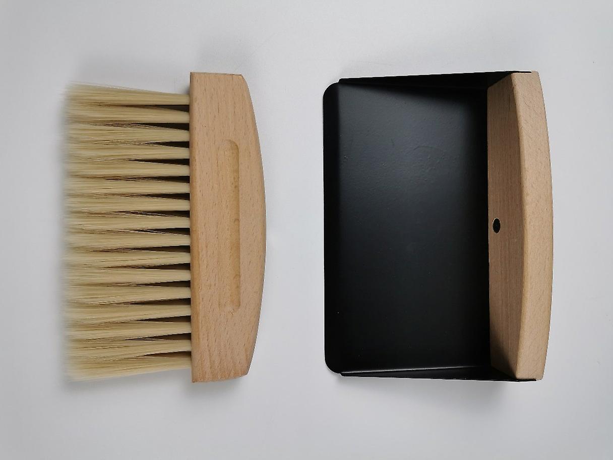 Table sweeper - Beech wood crumb collector with shovel - Hand broom for ...