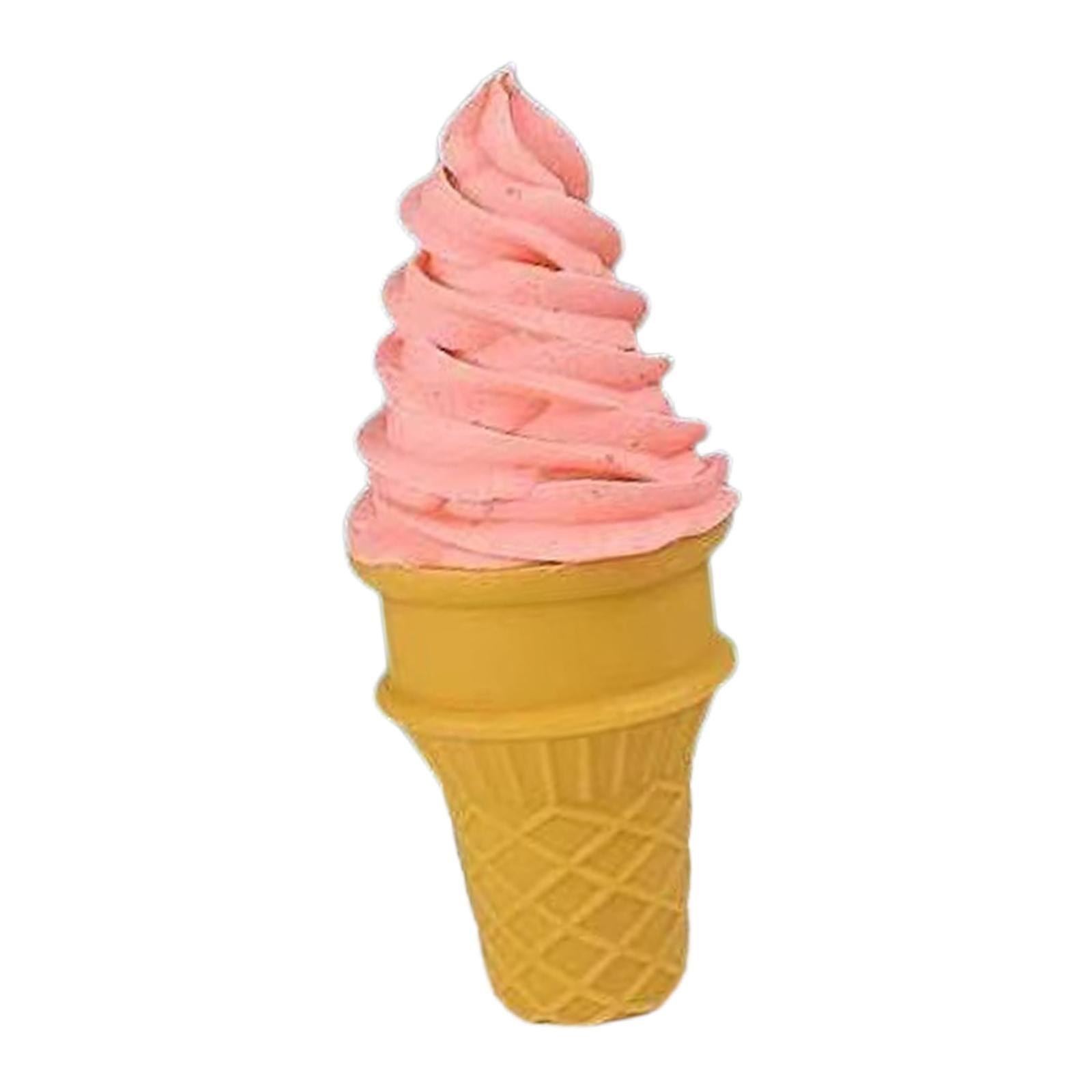 Fake Ice Cream Cone Food Model for Display Dessert Photo Props Desktop ...