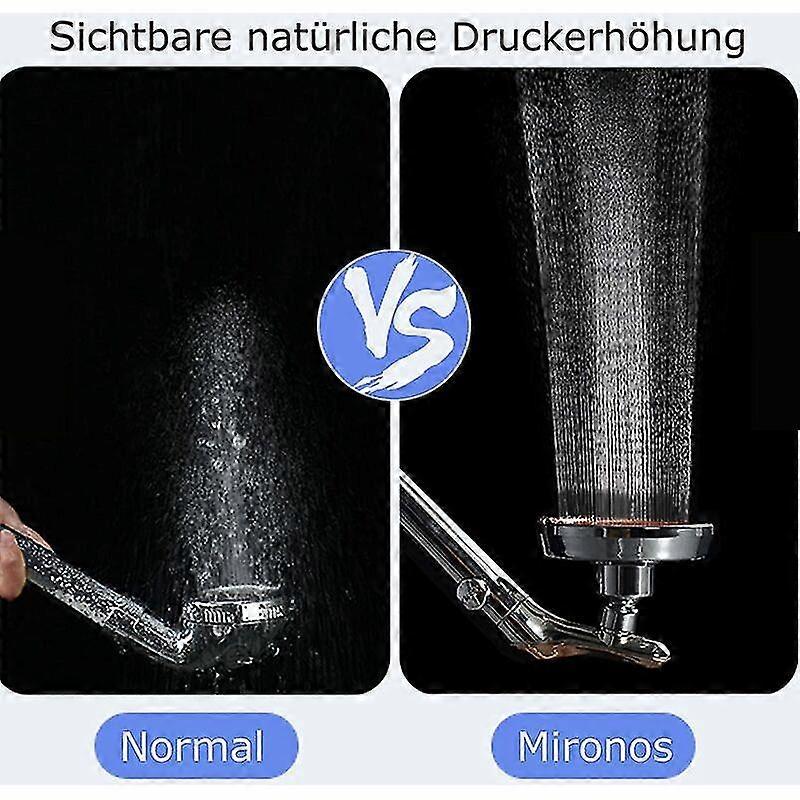 Duschmunstycke Vattenbesparande Tryckhjande Regndusch [stopp-och-g ...