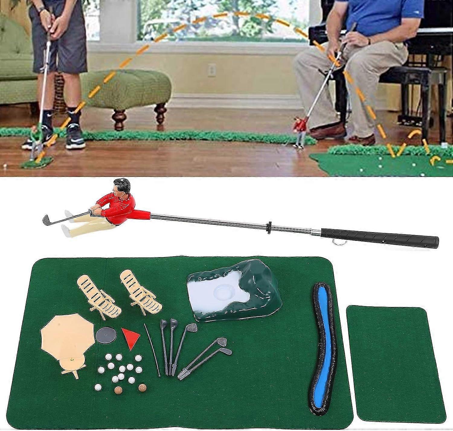 Mini inomhus golf kit, minigolfbana bakgård set, inomhus minigolf spel ...