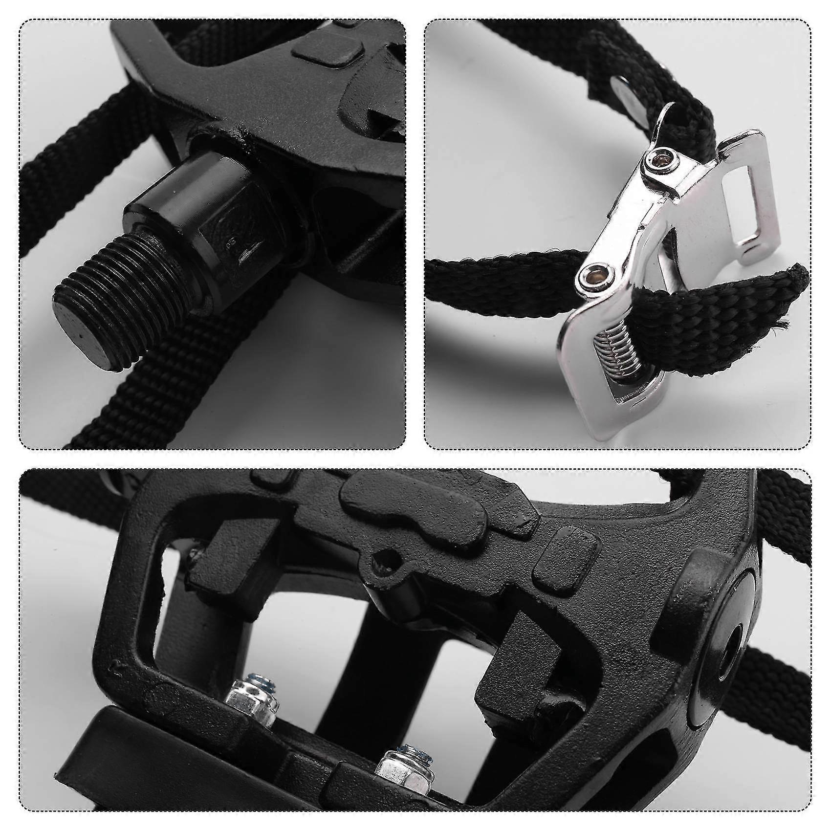 Spinning Bike Pedal Aluminum Alloy Spd Pedal With Toe Clips & Cleats ...