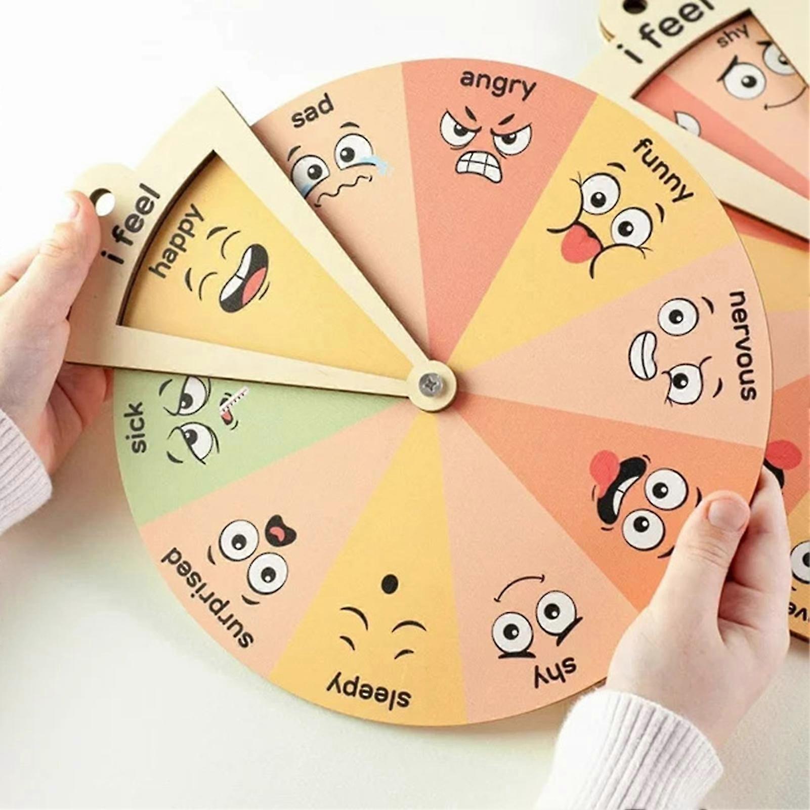 Naievear Toddlers Emotion Wheel Rotatable Vives Expressions ...