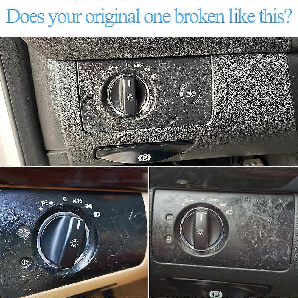 Upgraded Car Interior Dashboard Headlight Switch Button Panel Trim Head ...