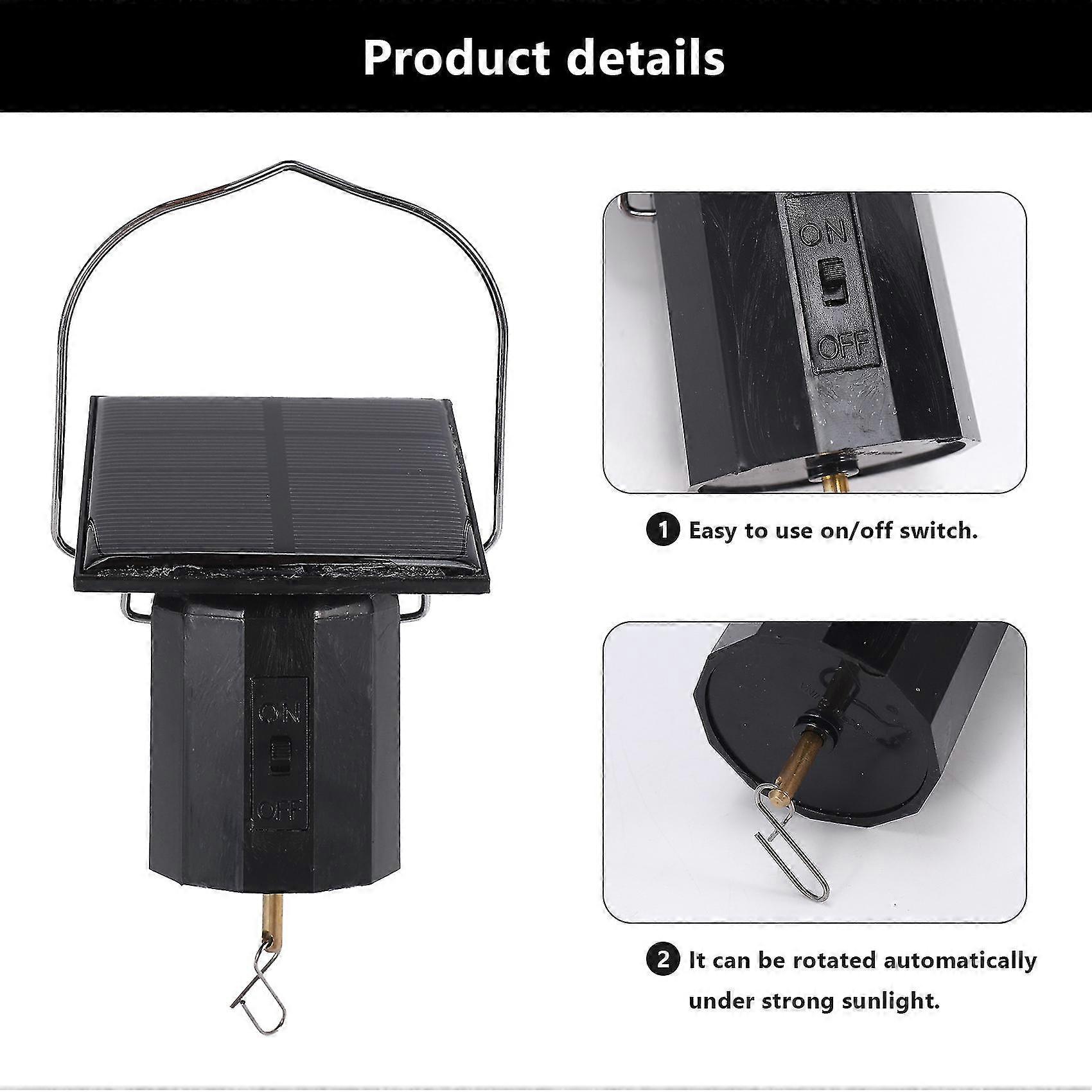 Wind Spinner Motor Solar Hanging Display Motor Rotating Solar Energy ...