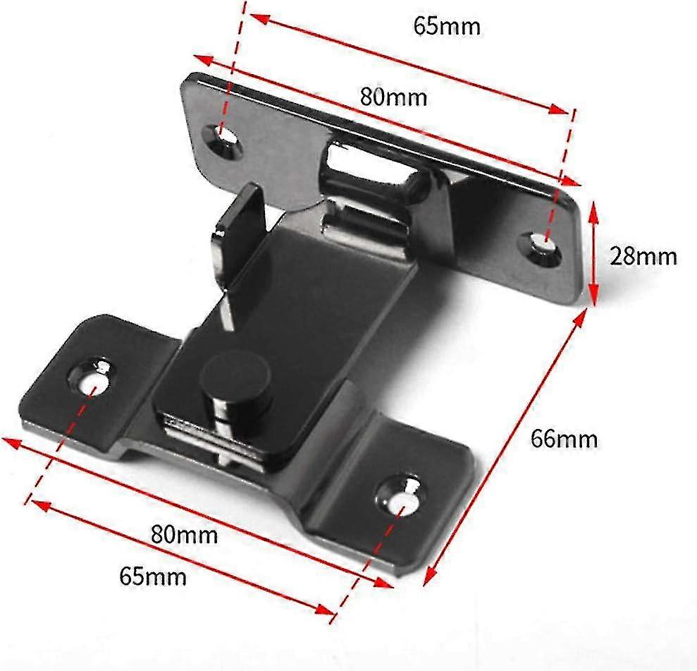 90 Degree Right Angle Door Latch Door Hasp Stainless Steel Sliding ...