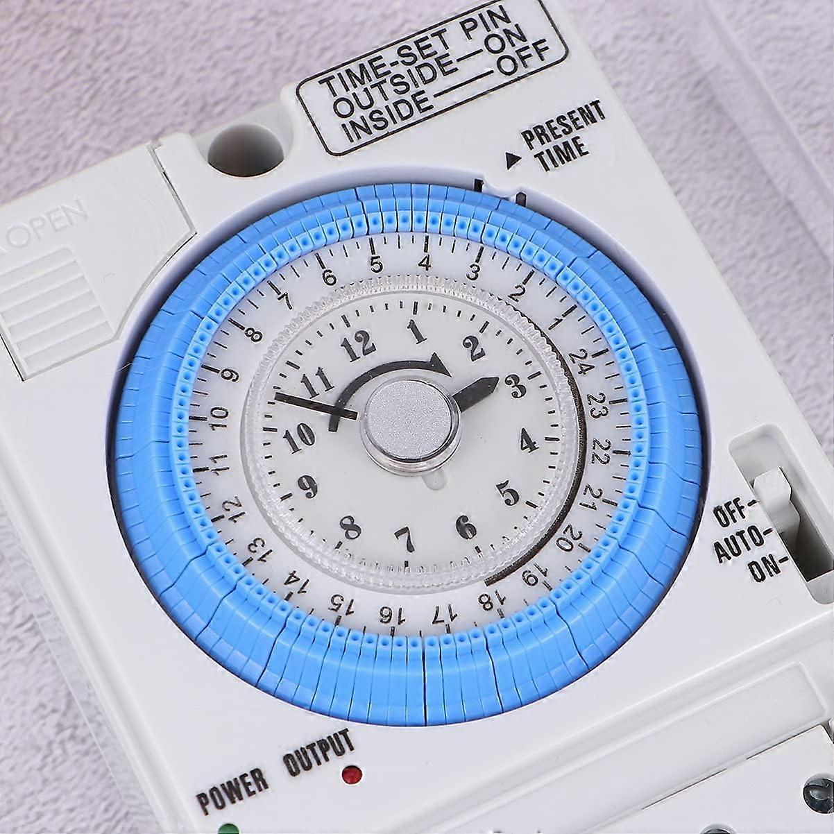 Mechanical Timer, 12VAC/ DC Time Control Switch Kitchen Timer Portable ...