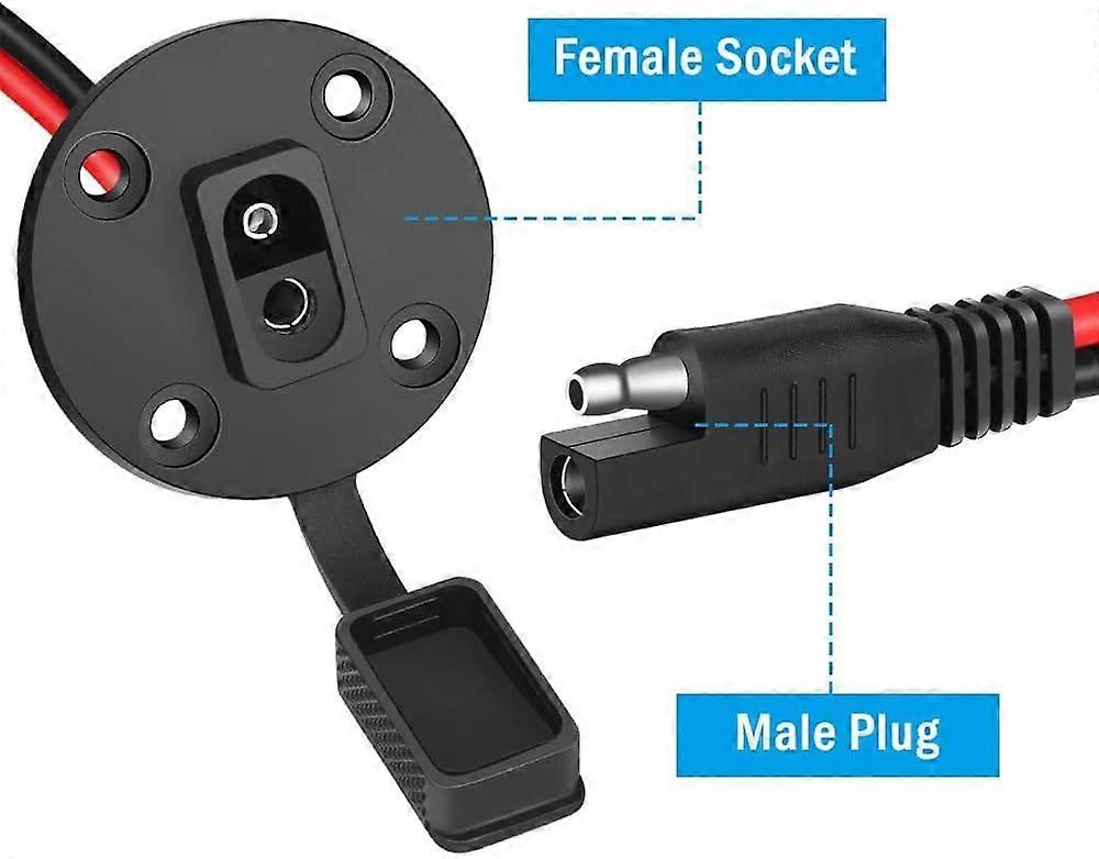 SAE Cable,Solar Weatherproof SAE Socket Sidewall Port,SAE Quick Connect ...