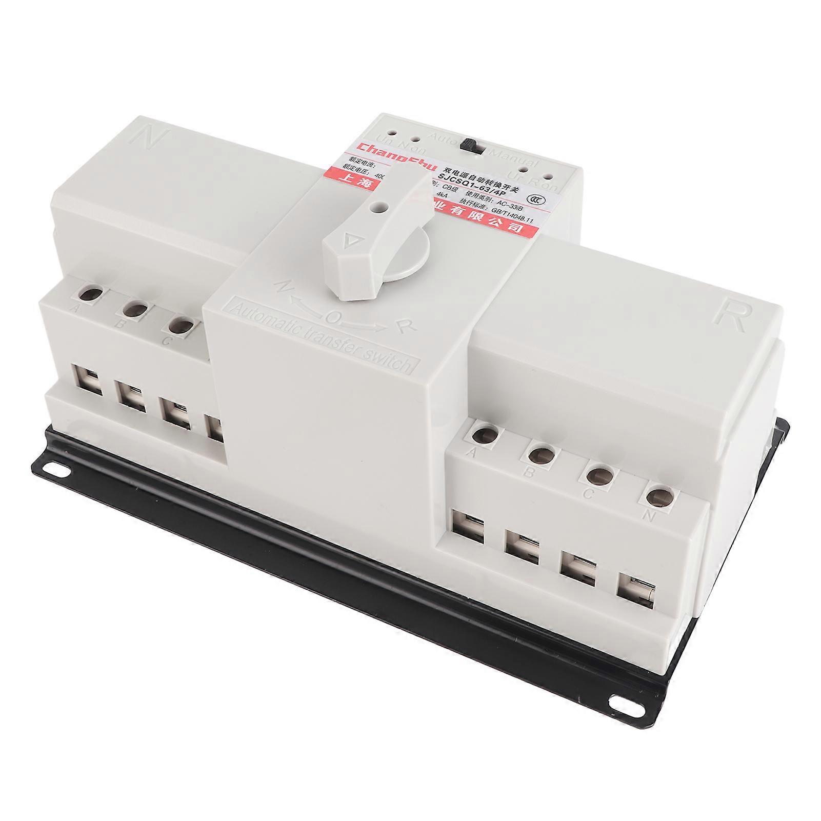 Dual Power Automatic Transfer Switch Electrical Selector Changeover ...