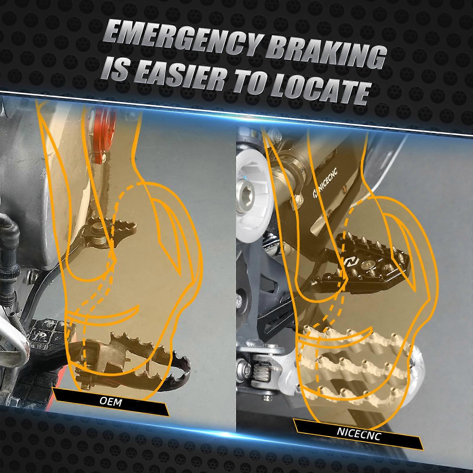 For BMW R1250GS R1200GS Footrest Footpeg Brake Pedal Step Tip Plate ...