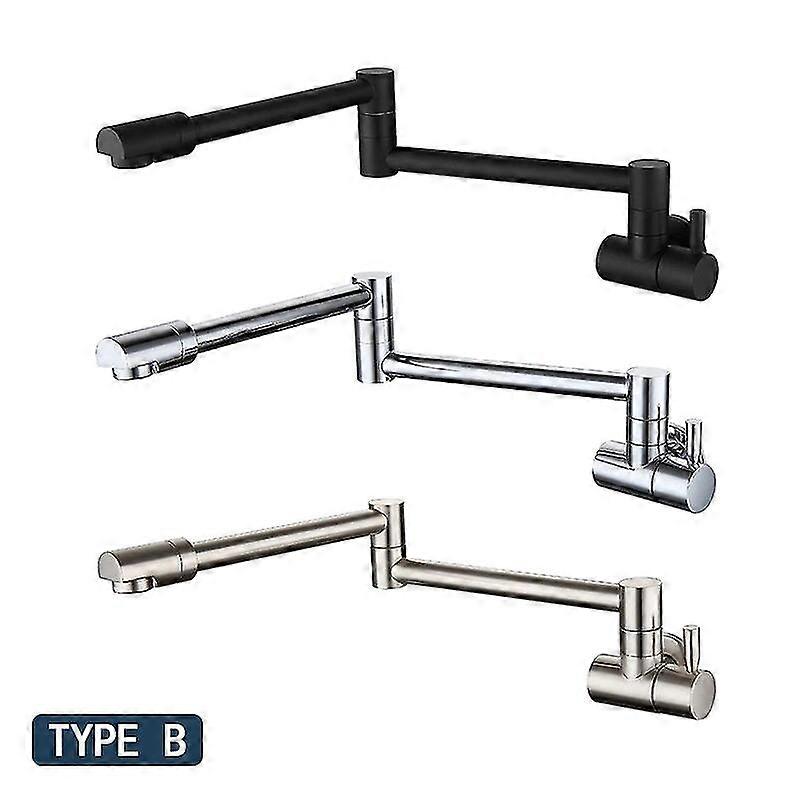 Exquisite Pot Filler Tap Wall Mounted Foldable Kitchen Faucet Single ...