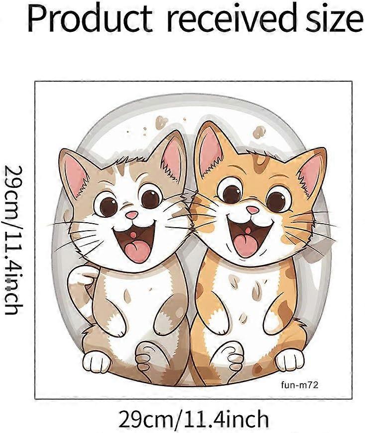 29*29CM 3pcs Couple Cat 3D Self Adhesive Toilet Lid Stickers Funny Pvc Waterproof Toilet Seat ...