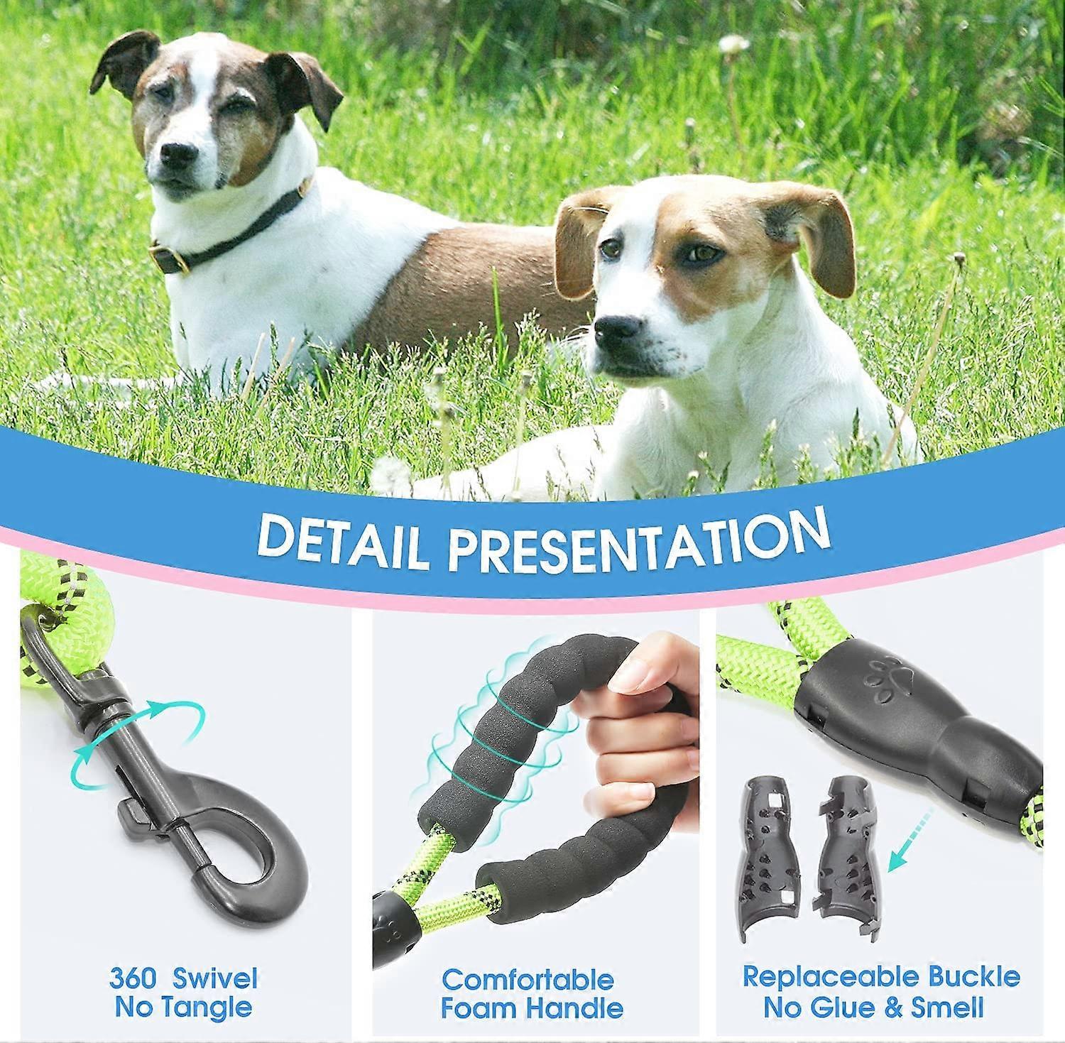 5 FT Strong Dog Leash with Comfortable Padded Handle and Highly ...