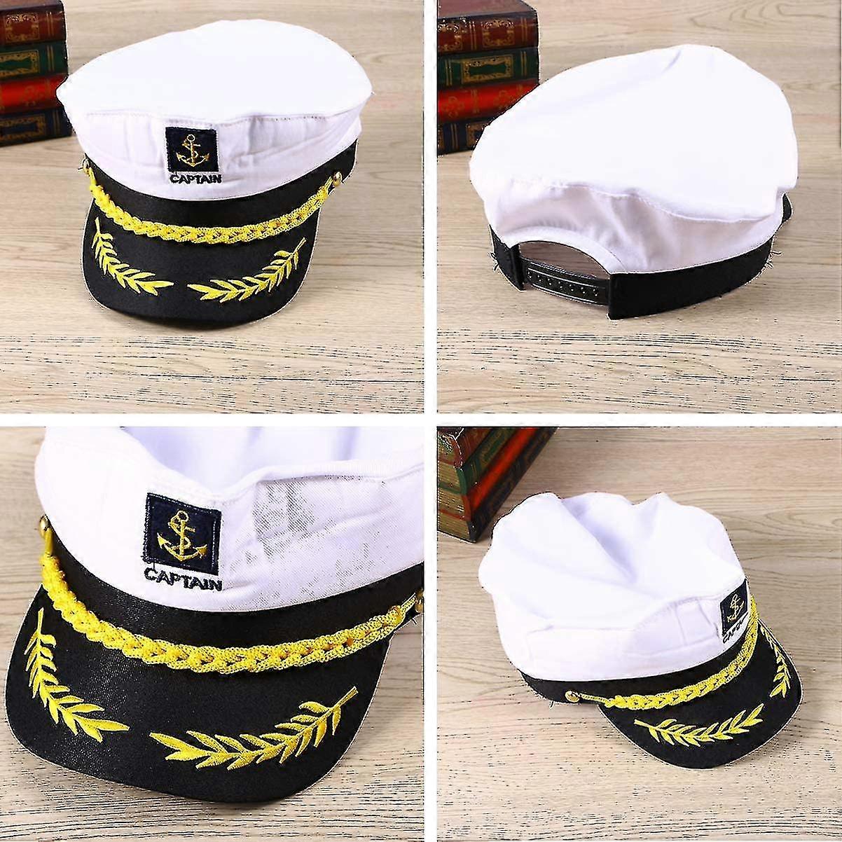 Hat Hugh Captains Men For Captain Sailor Sailors Captains Hats Costume Captain Hat Sailor Hat ...