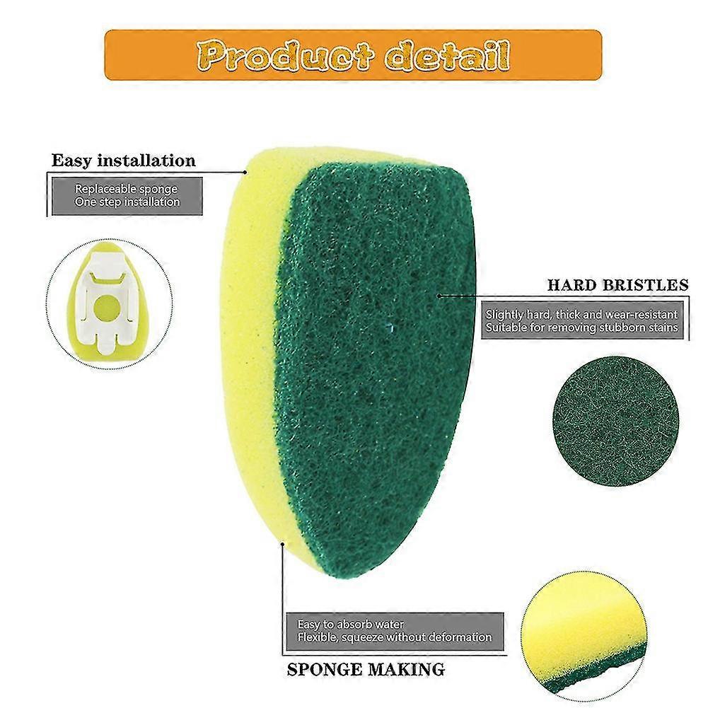 Heavy-duty Dish-washing Stick Sponge, Dish-washing Sponge With Handle ...