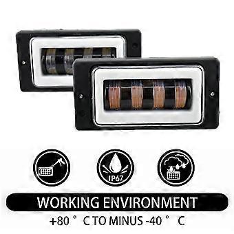 2pcs for Vaz 2114 van LED DRL Driving Lights 40W White amber Angel Eyes ...