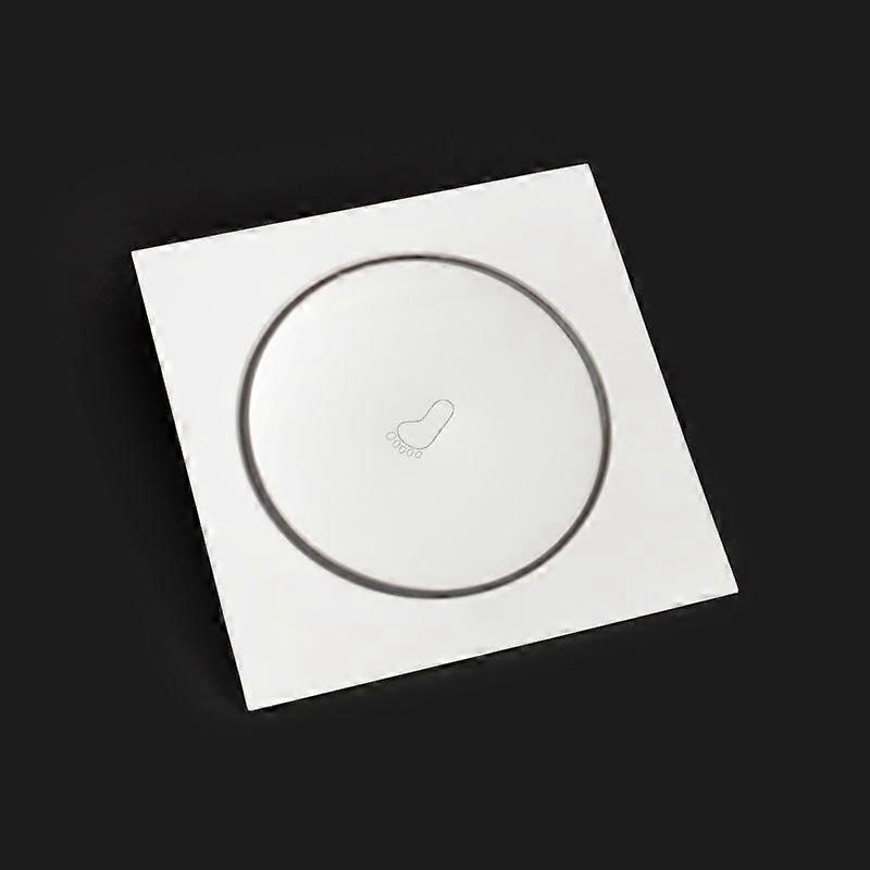15x15cm Stainless Steel Round Pop Up Foot Floor Drain Bathroom Shower 15x15cm-stainless-steel-round-pop-up-foot-floor-drain-bathroom-shower
