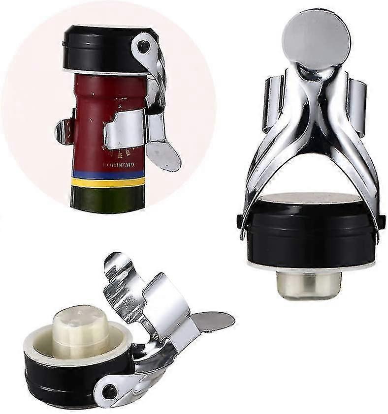 4 Pieces Champagne Stoppers, Champagne Stopper Stainless Steel ...