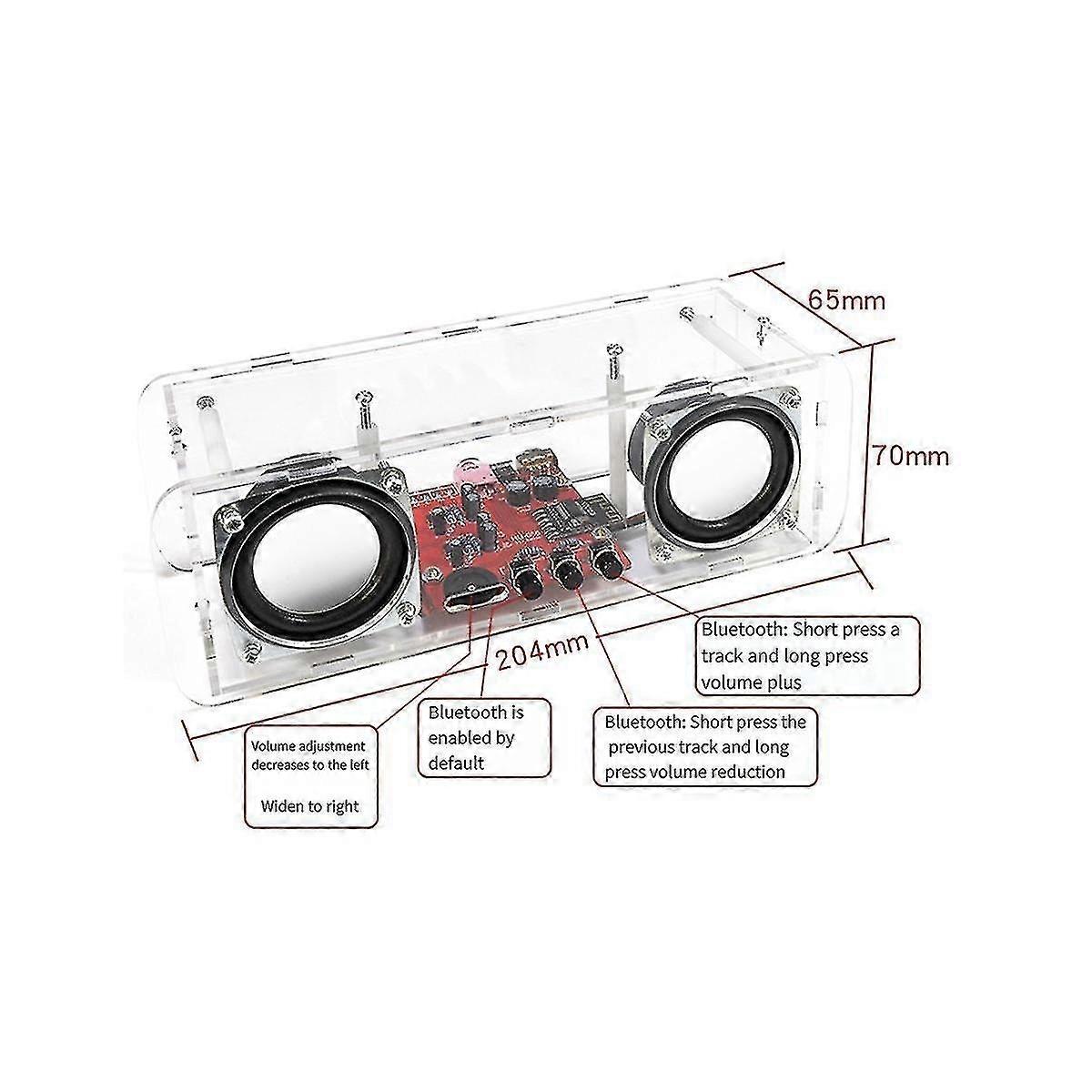 Diy Bluetooth Speaker Kit Electronics Diy Soldering Project Practice ...