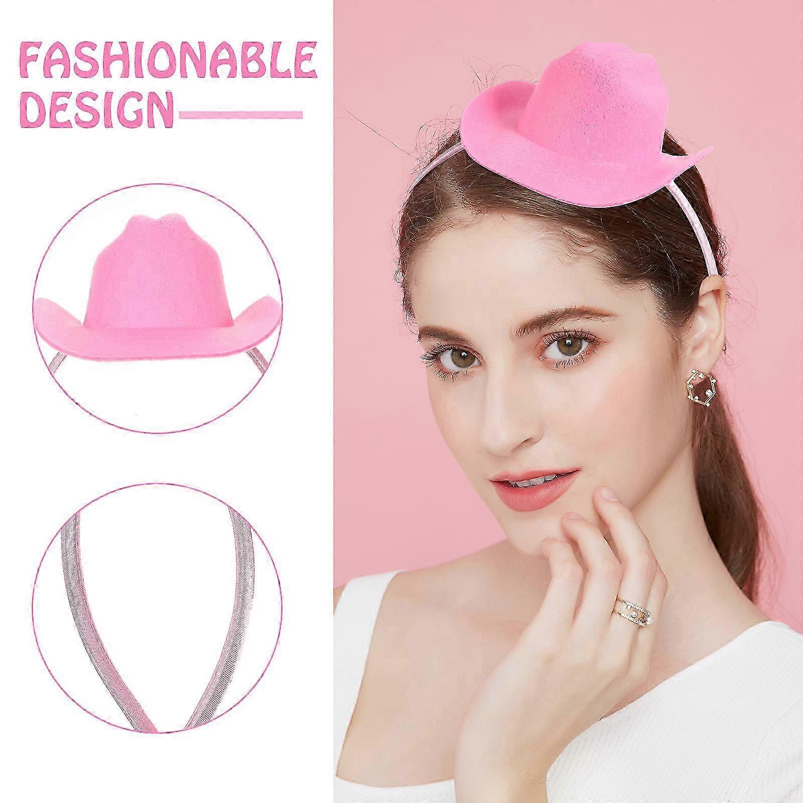 Cowboy Hat Headband Mini Cowgirl Hats Party Headband Cosplay Headbands ...