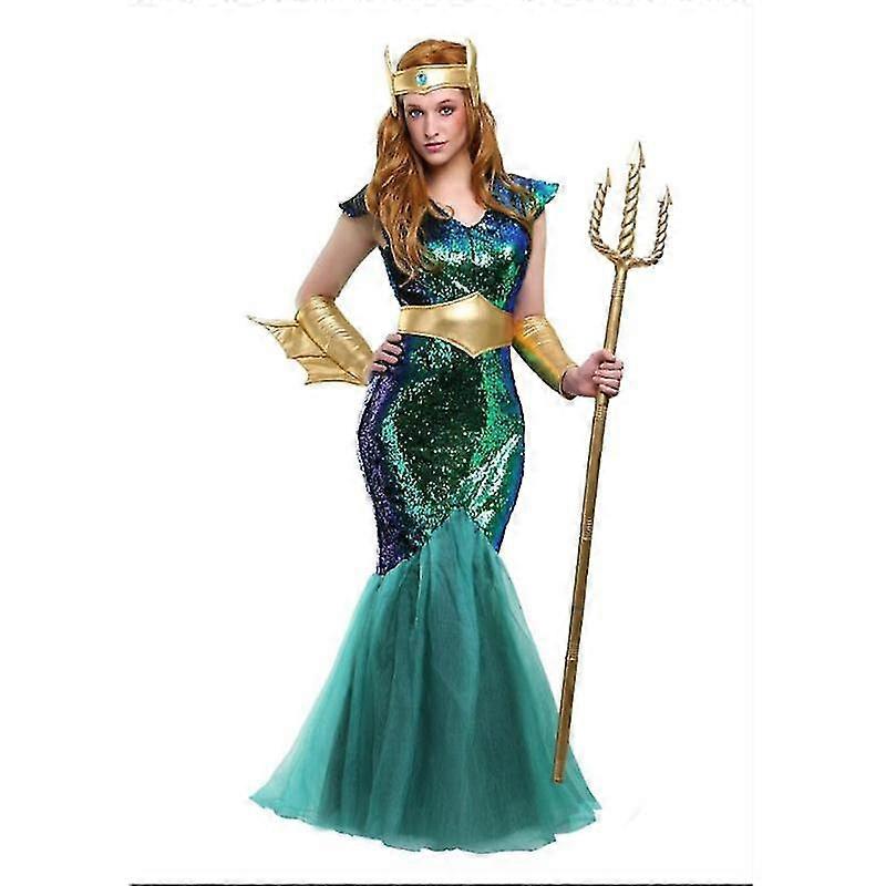 New Queen Princess Mera Jy Costume Super Womenhero Costume Adult ...