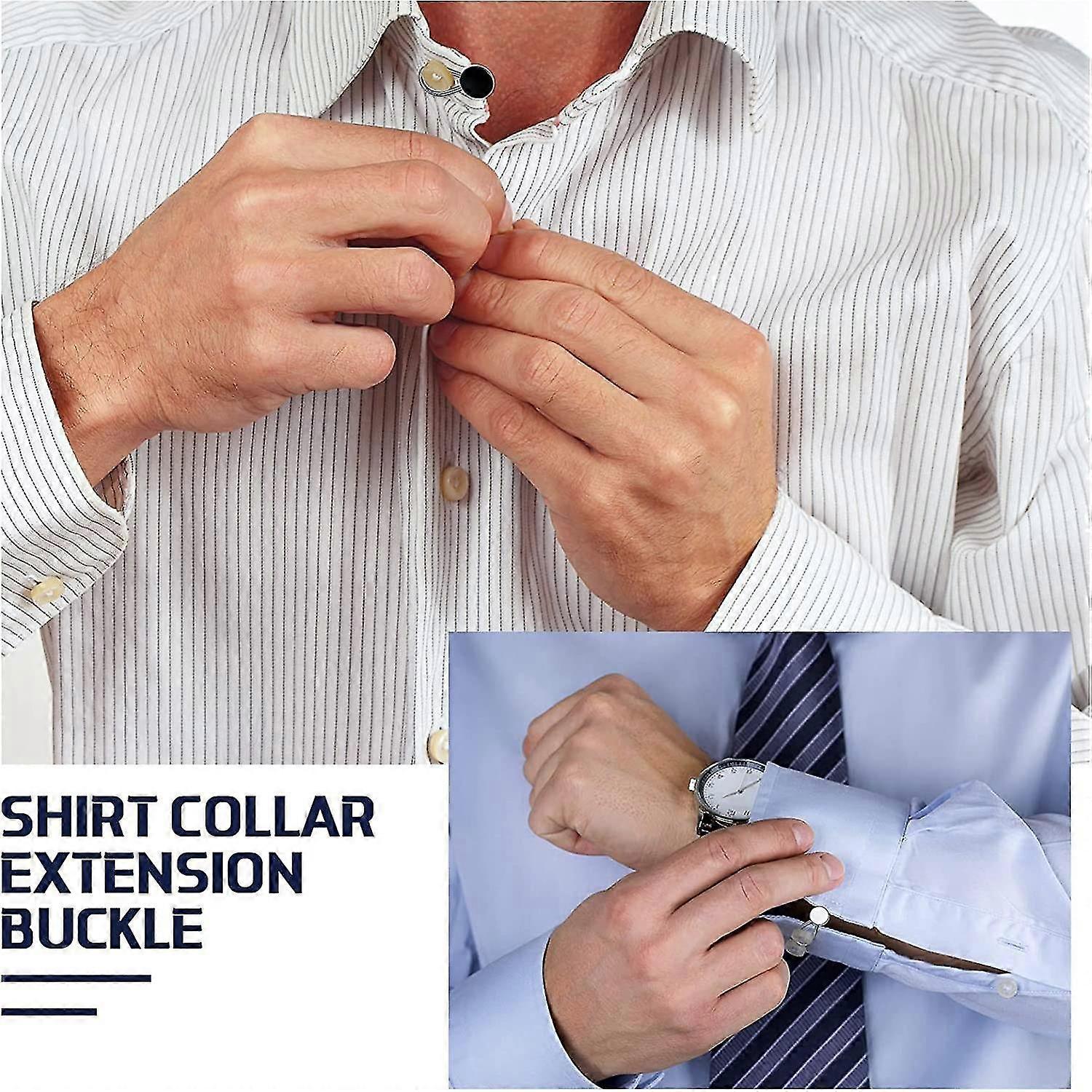 20 Pcs Extender Button Set Including 10 Elastic Waist And Comfy Collar ...