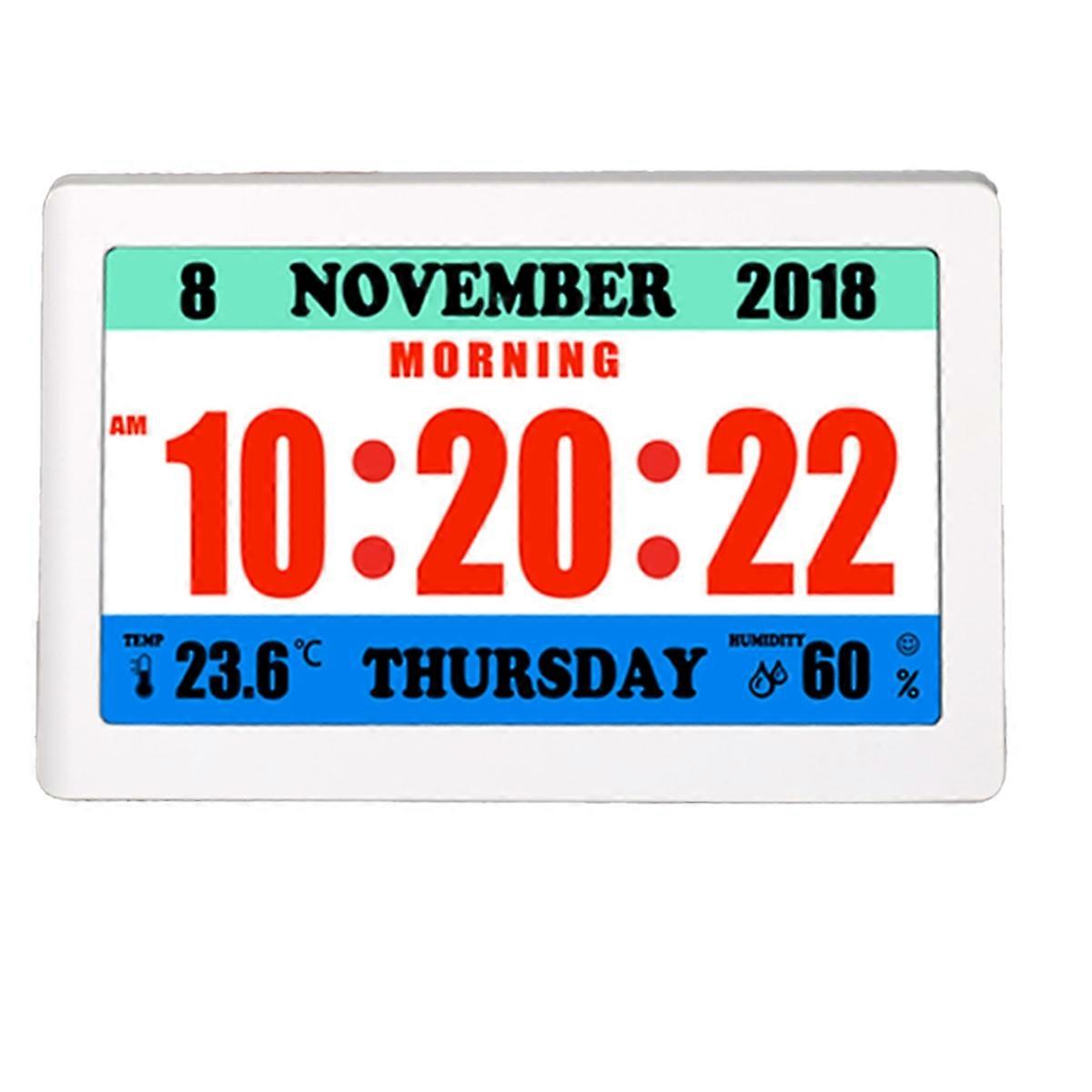 TFT Color Screen Digital Display Clock Reminder Alarm Clock for Living ...