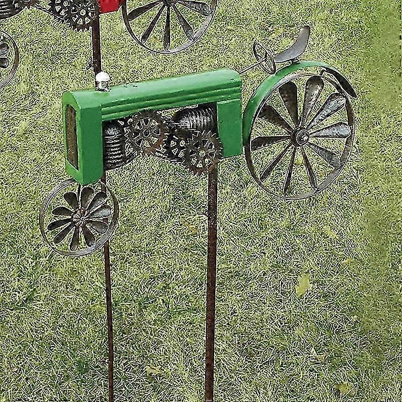 Tractor Wind Spinner Metal Farm Tractor Spinner Propeller Yard Garden ...