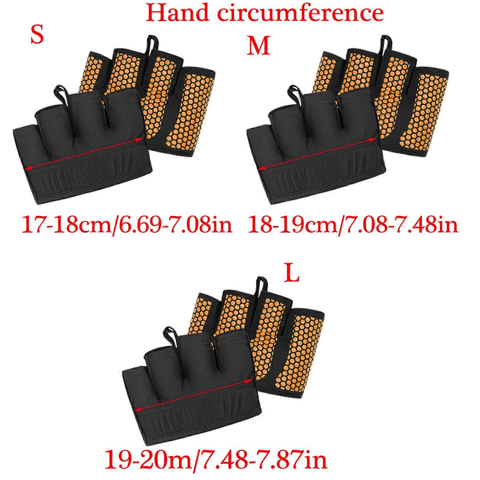 Comfortable Four Finger Gym Gloves with Moisture Wicking Padded Palms ...