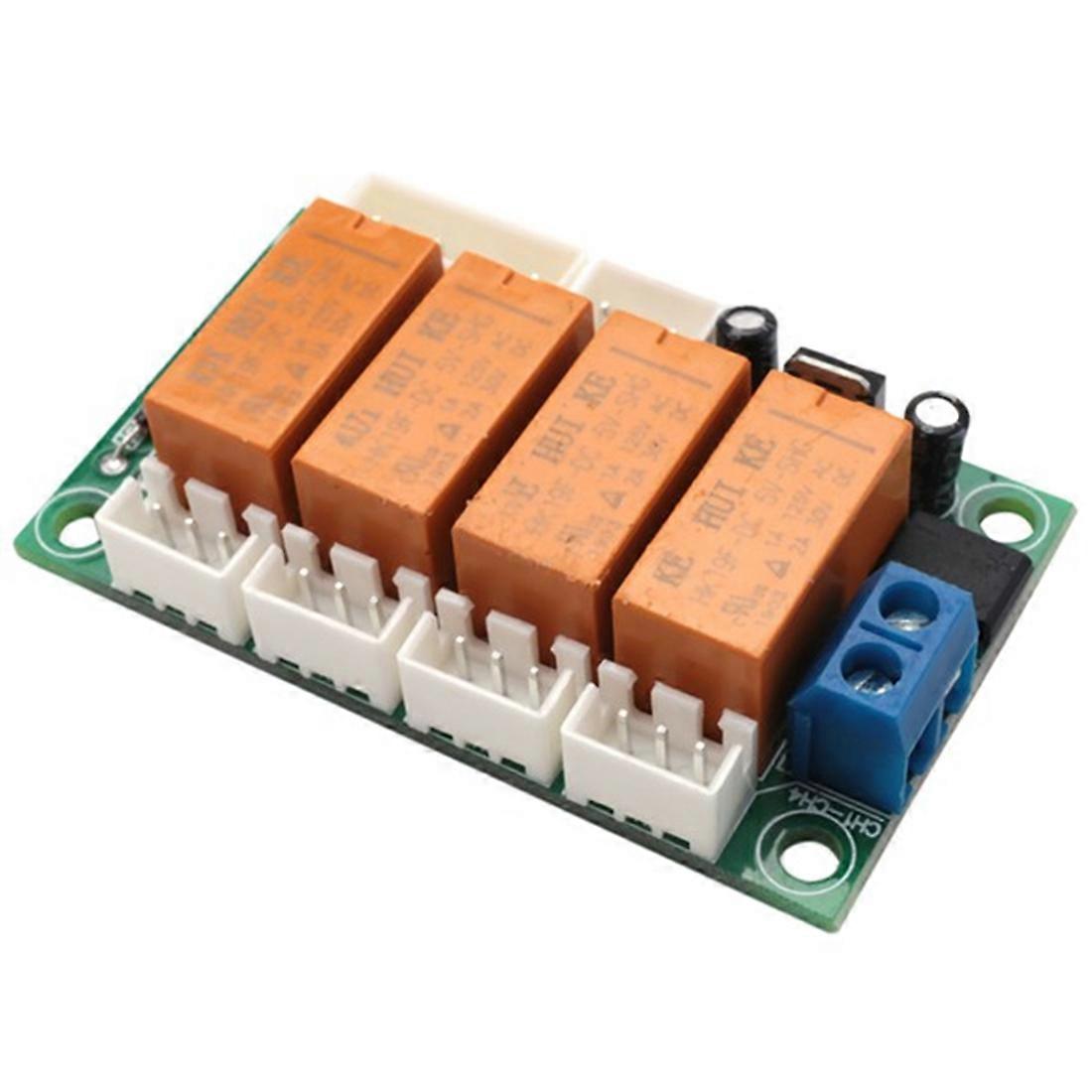 Relay 4-Way Audio Input Signal Selector Switching RCA Audio Input ...