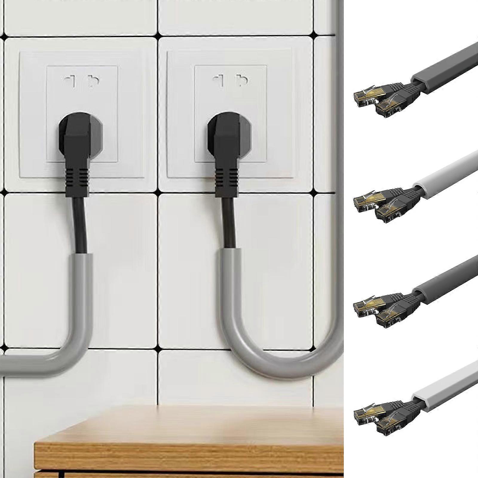 PVC Wire Slot Floor Cord Cover Self-Adhesive Cable Protector Extension ...